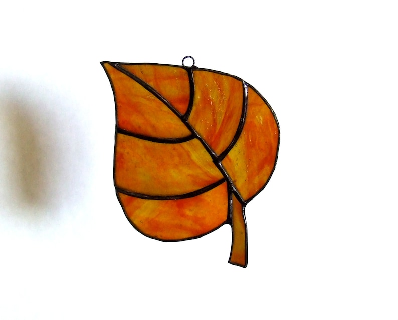 Stained Glass Leaf Patterns Celebrate Autumn With These Four Etsy