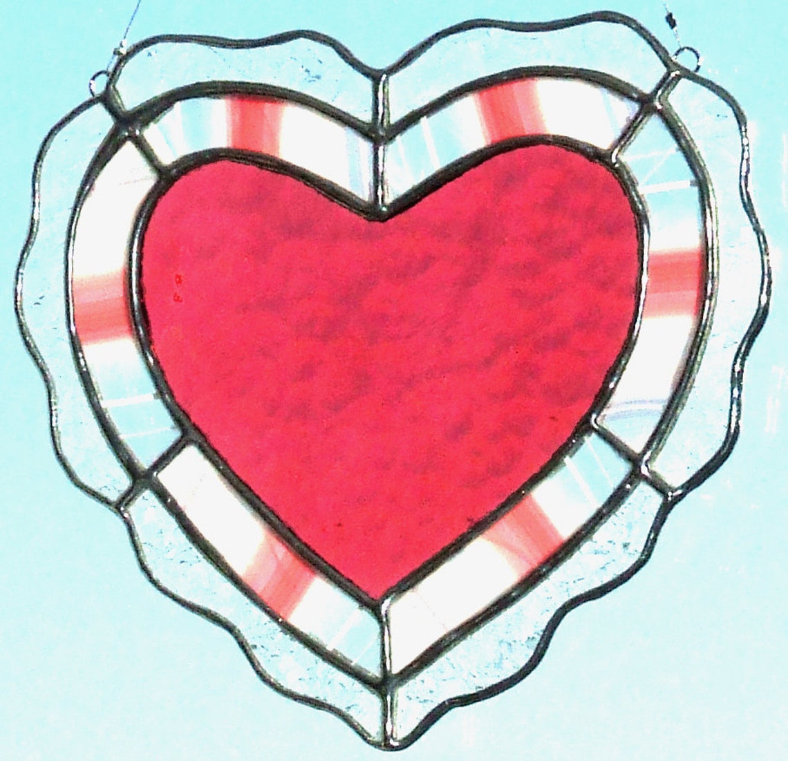 Valentine Heart Stained Glass Pattern A Pattern to Make A Valentine ...