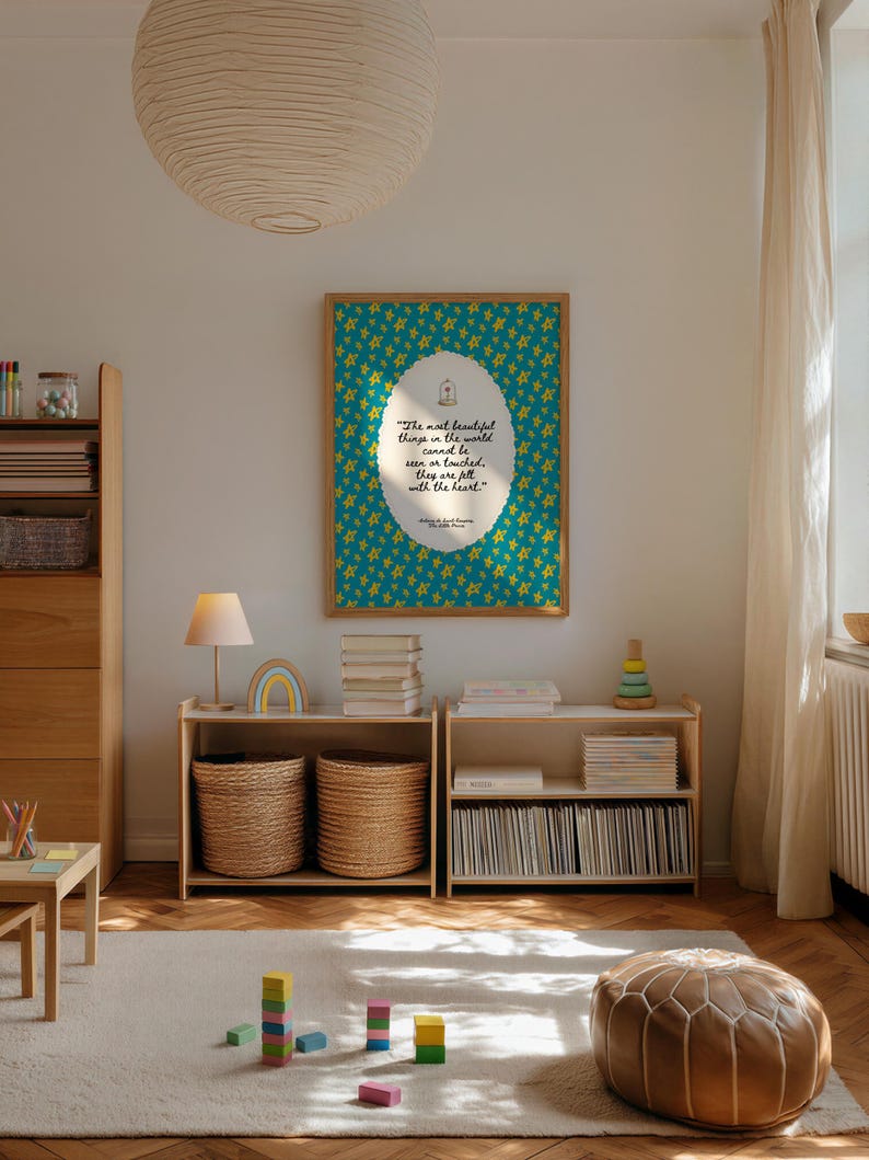 Little Prince Quote Art Print | Whimsical Children's Room Art | Nursery ...
