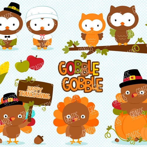 First Thanksgiving Digital Clipart - Etsy