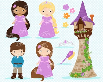 Rapunzel Tower Clipart - Etsy UK