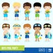BOYS POOL PARTY - Digital Clipart Set, Imagenes Alberca, Pool Clipart ...