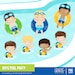 BOYS POOL PARTY - Digital Clipart Set, Pool Clipart, Summer Clipart ...