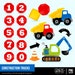 CONSTRUCTION TRUCKS - Digital Clipart Set, Construction Clipart ...