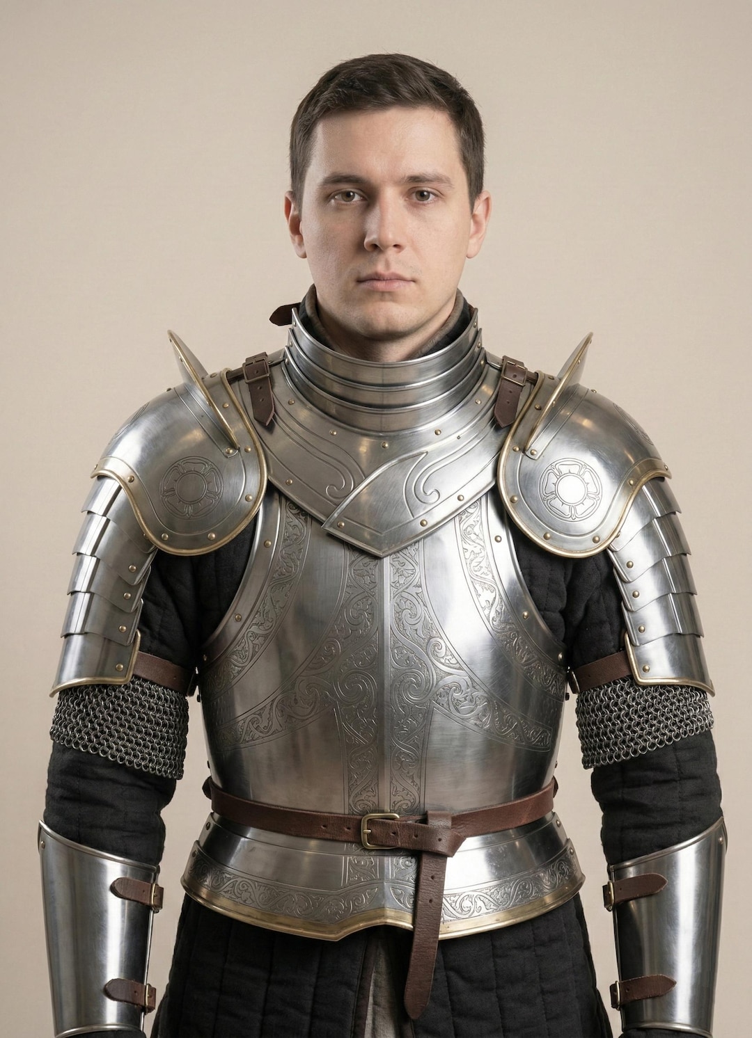 Medieval Knight Full Torso Paladin Armor - Cuirass & Pauldrons Set ...