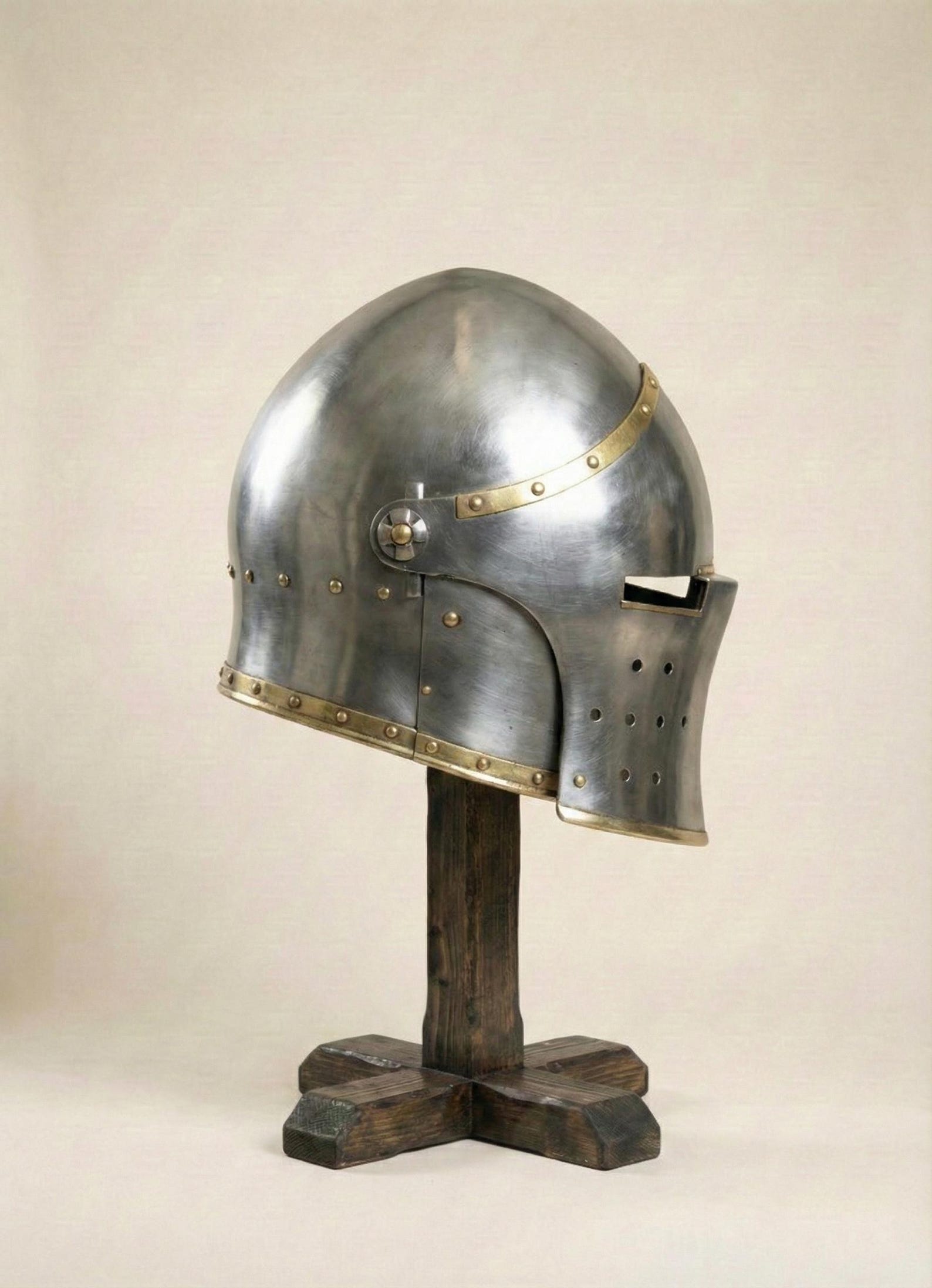 Medieval Knight Visor Barbuta Helmet Templar Helmet - Cosplay ...