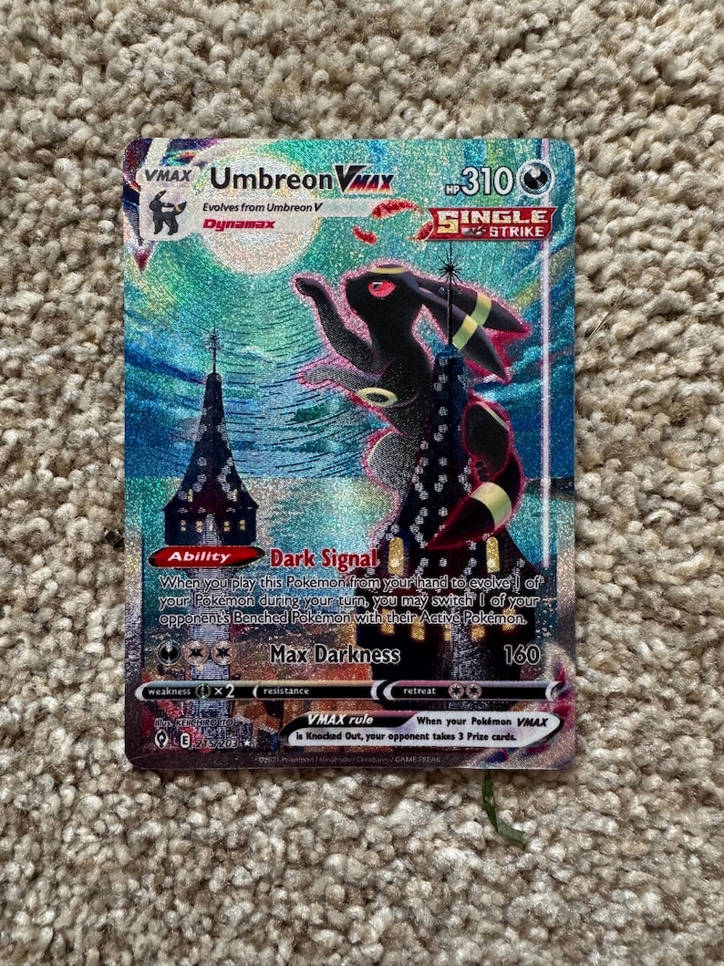 Umbreon VMAX Evolving Skies PROXY Card – Moonbreon 1:1 Accuracy - Etsy ...