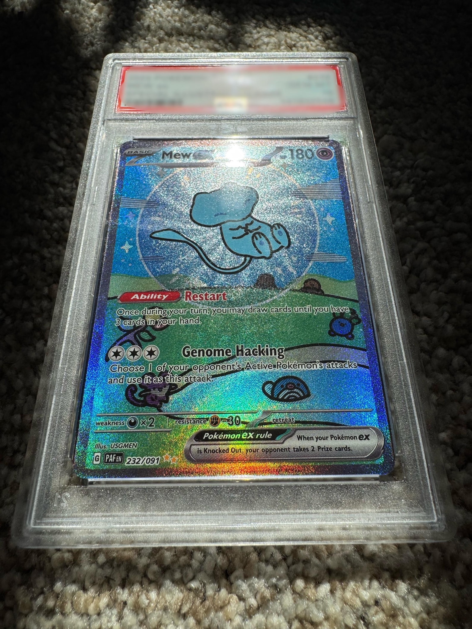 Dalle de carton texturée graduée par procuration Bubble Mew Paldean ...