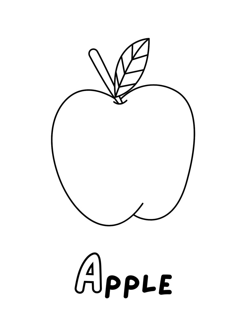 ABC Coloring Book - Etsy