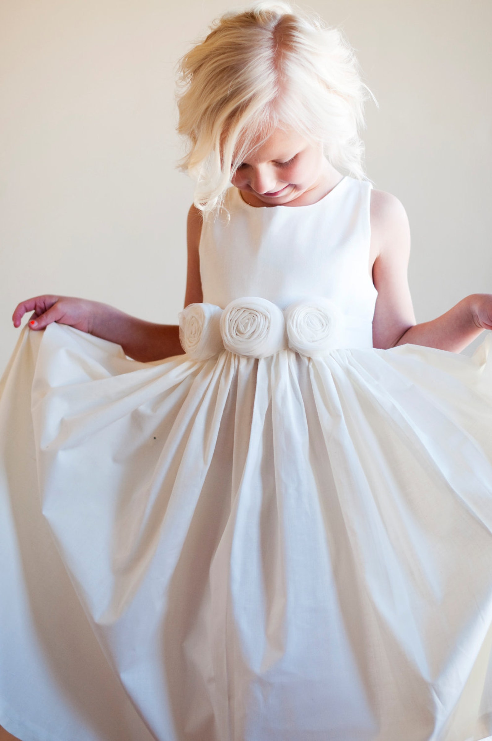 Flower Girl Dress Rustic Flower Girl Bridesmaid Dress Etsy