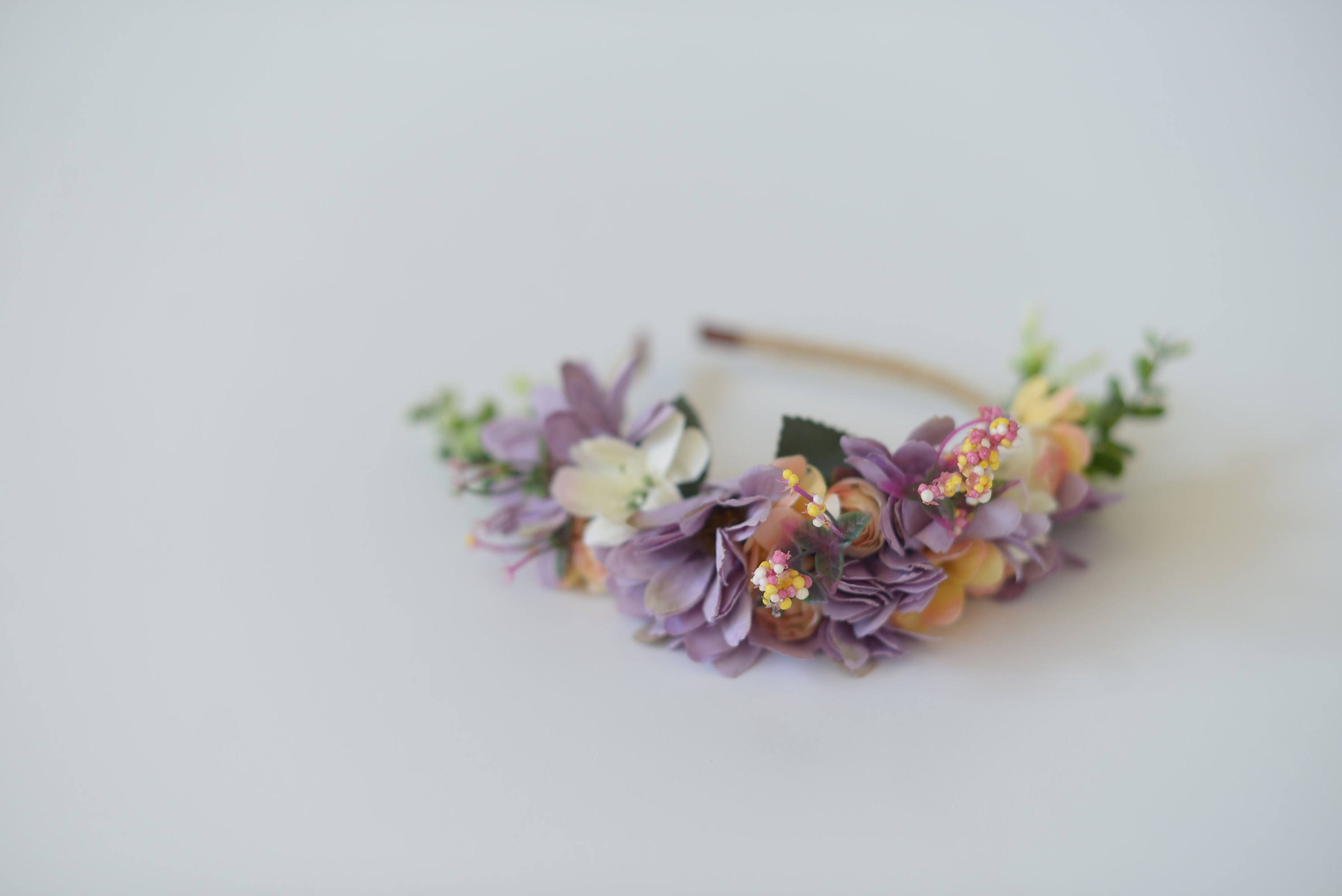 Floral Flower Girl or Bridesmaid Headband Floral Headband - Etsy