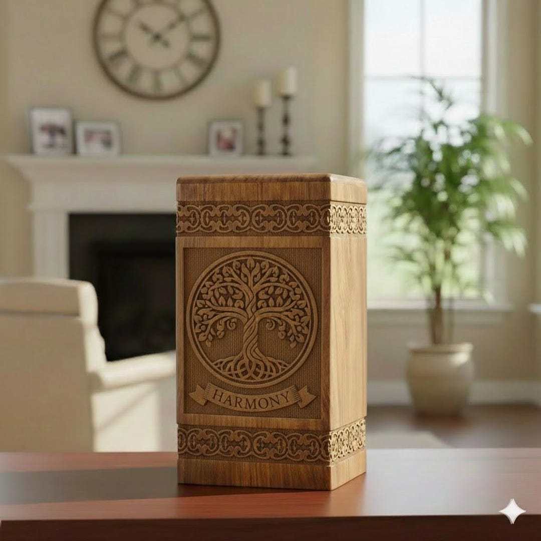 Handcrafted Wooden Tree of Life Urn – Memorial Ash Keepsake Box - Etsy