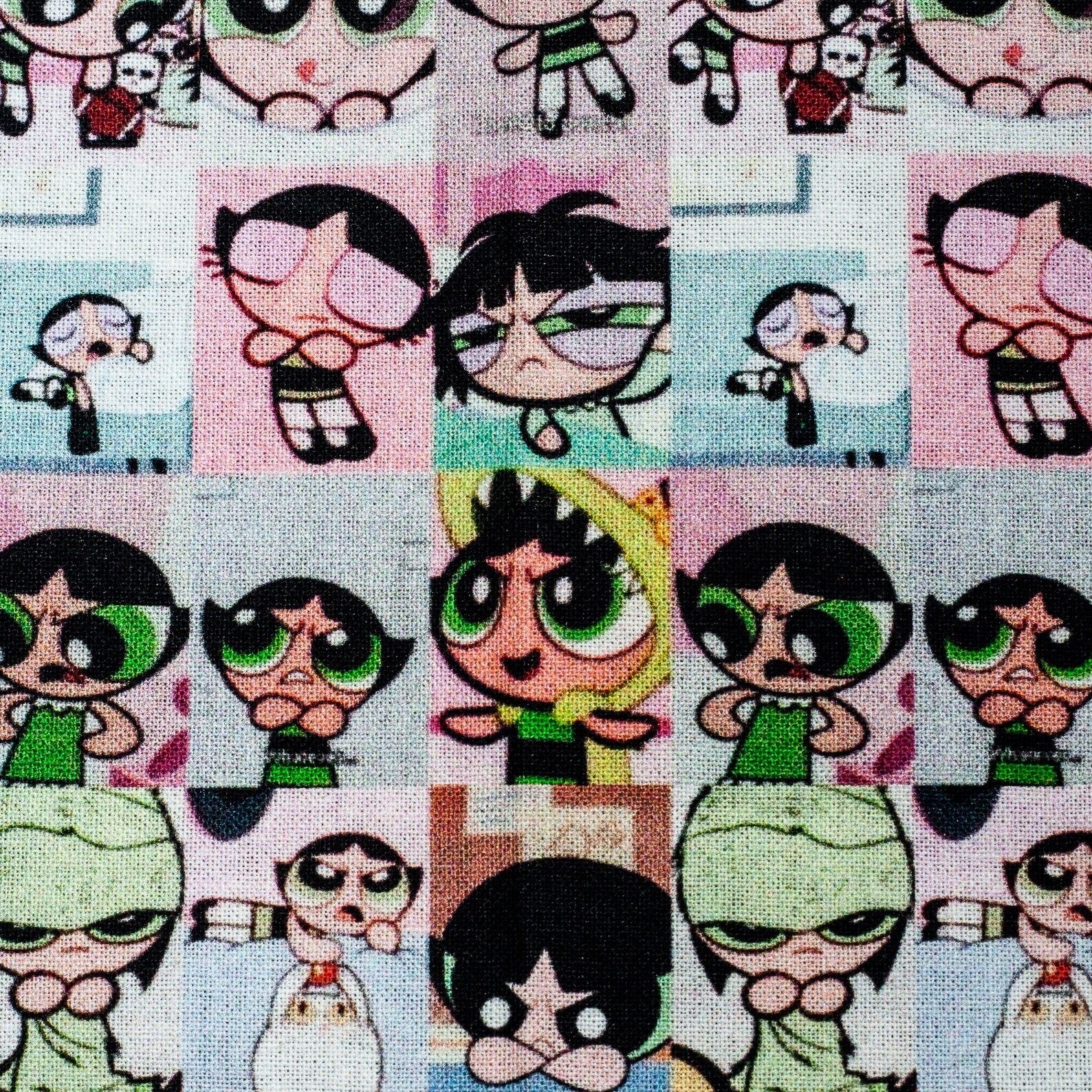 Powerpuff Girls buttercup Pattern Fabric Two Layered - Etsy UK