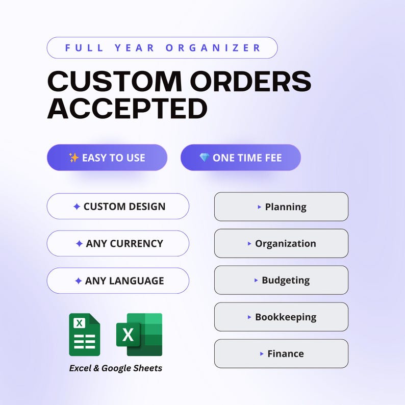 Monthly Planning Spreadsheet, Editable Monthly Calendar Template ...