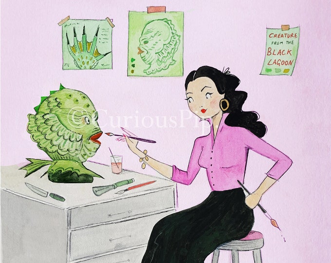 Milicent Patrick Archival 6x8 Art Print - Etsy