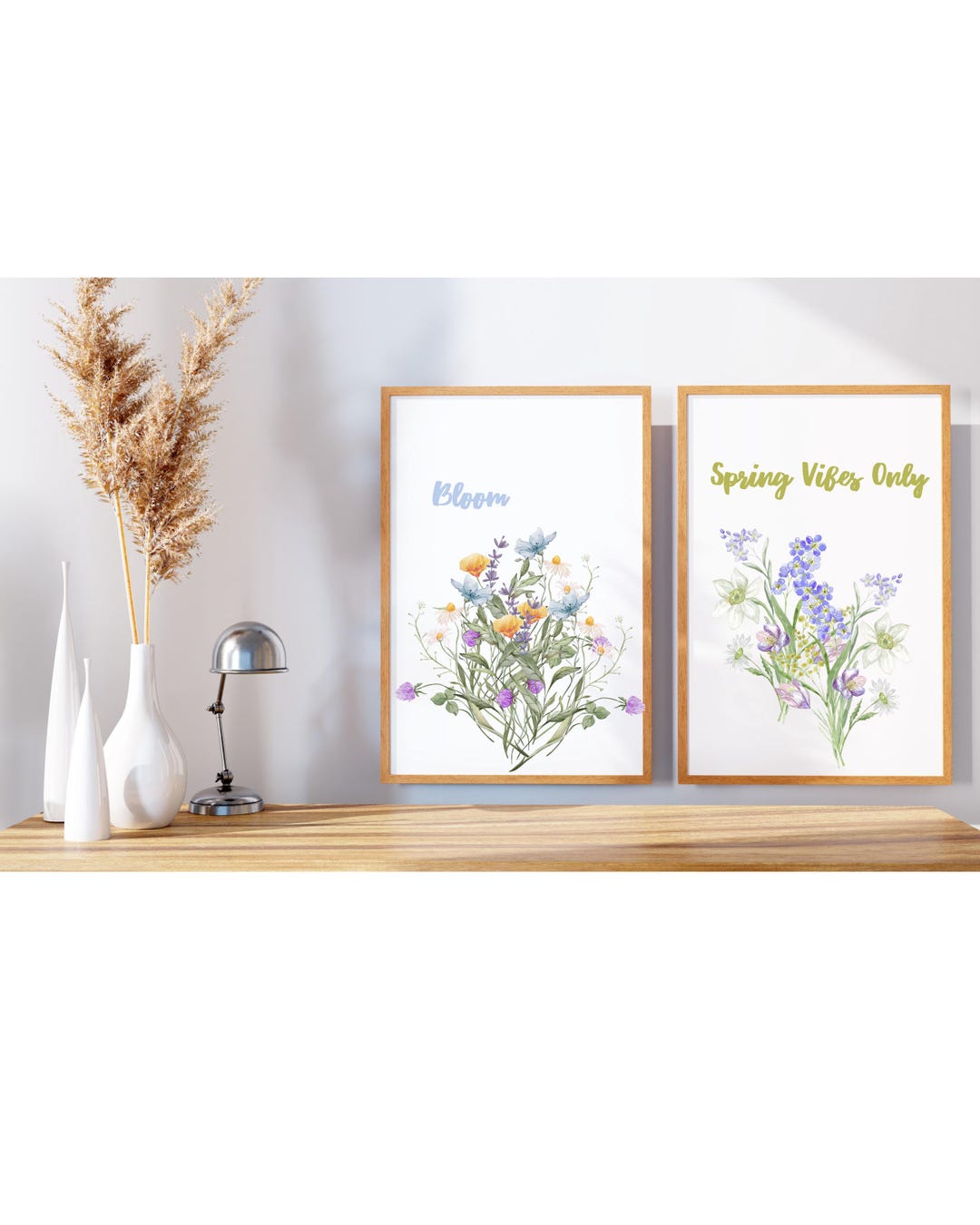 Watercolor Spring Flower Prints, Digital Download - Etsy
