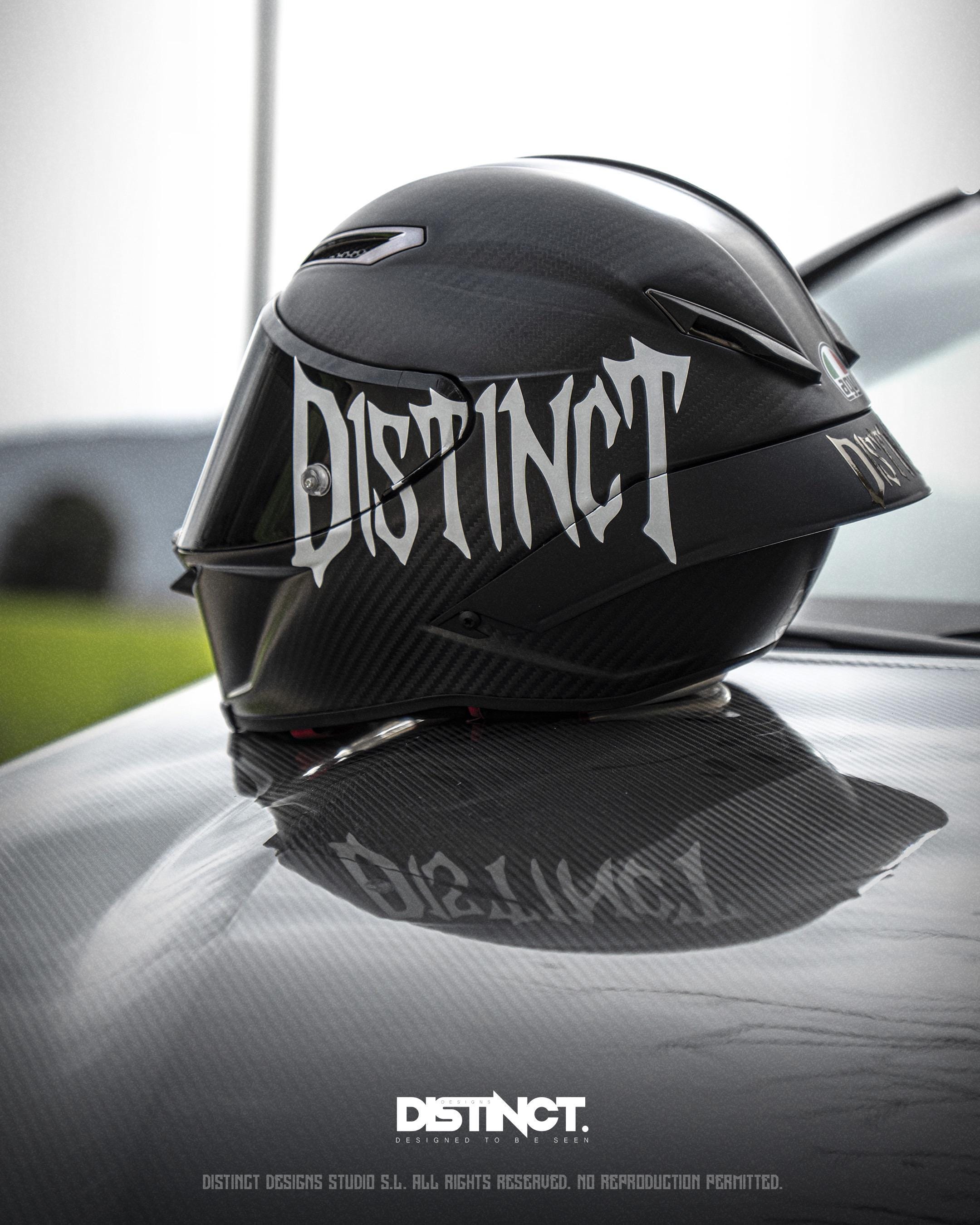 Set of 2 Custom Name Helmet Decals – Personalized Motorcycle Helmet ...