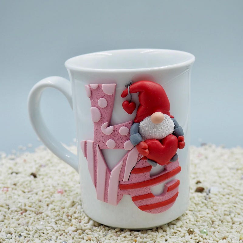 Valentine Mug Polymer Clay - Etsy UK
