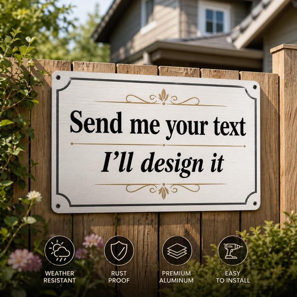 Outdoor Warning Signs - Etsy UK