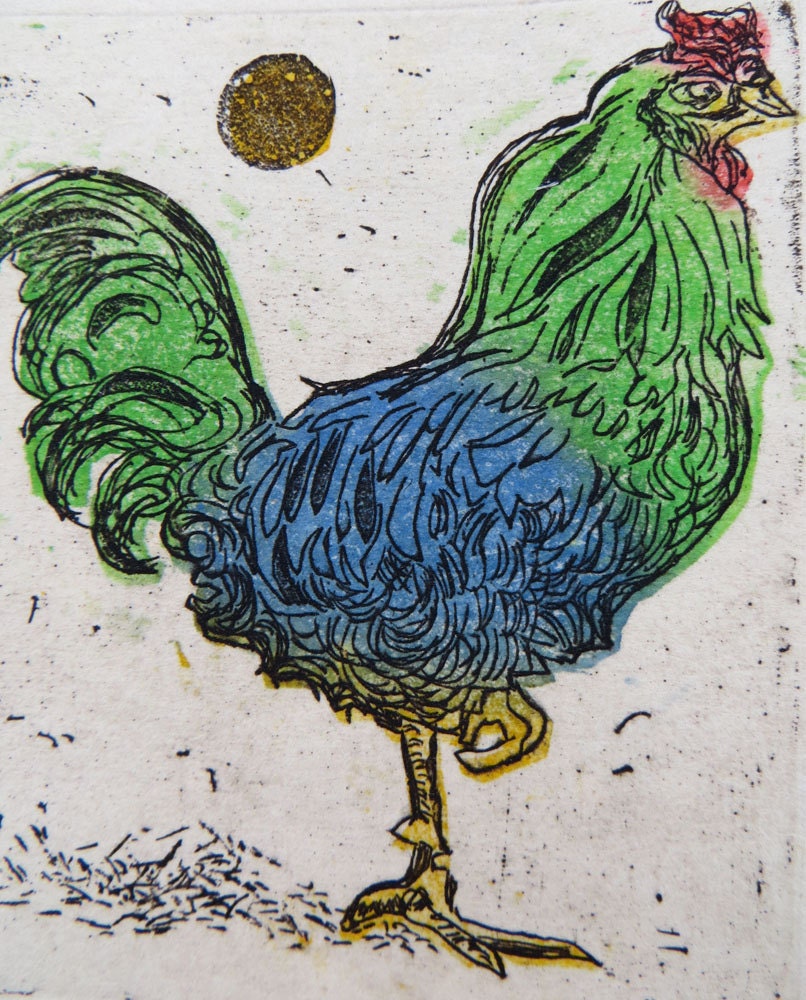 A Collaborative Print: Hen - Etsy