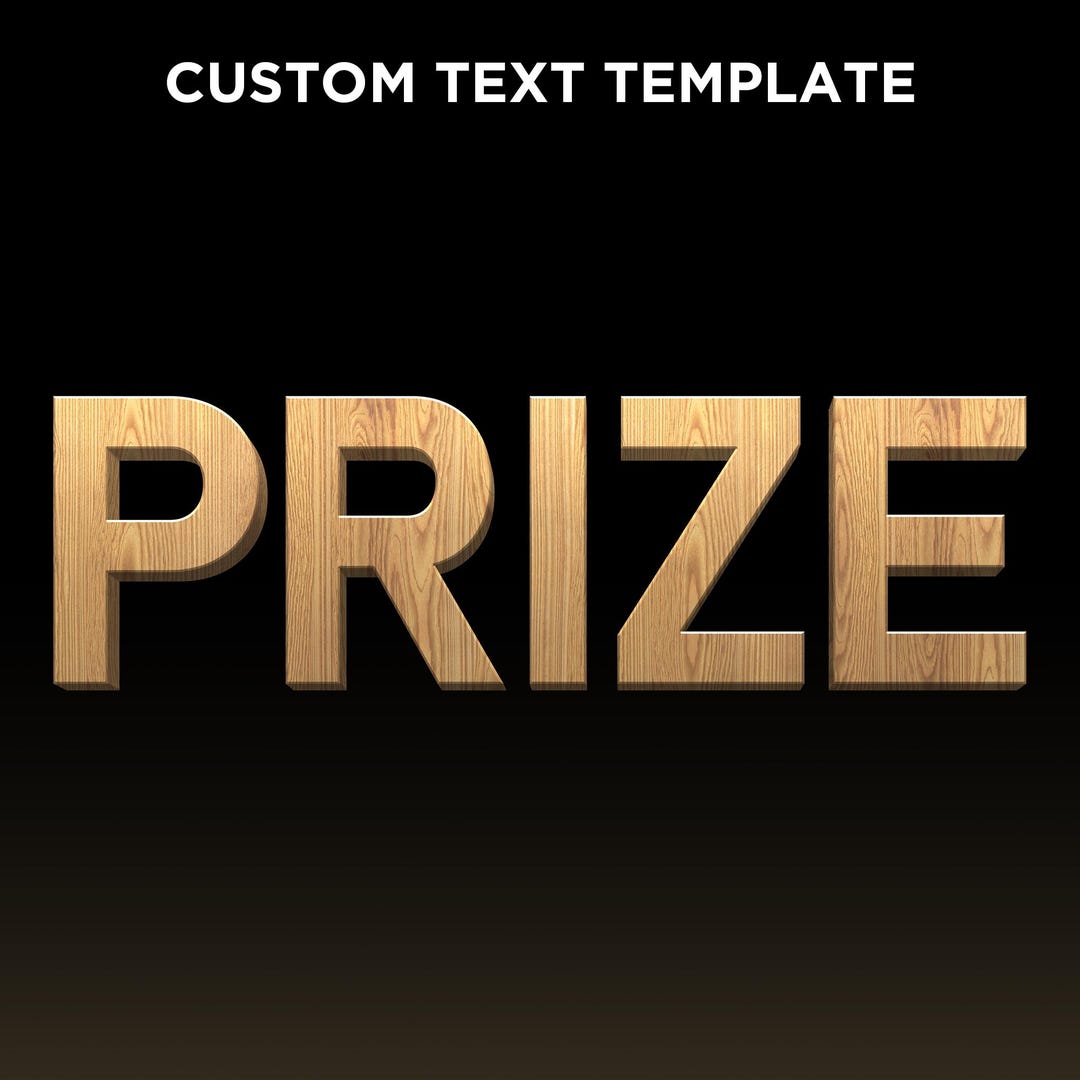 Custom Text Template for Photoshop - Woody - Etsy