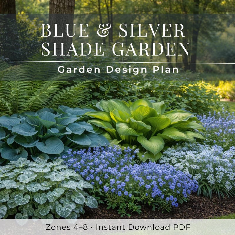 Shade Garden Design Plan - Etsy UK