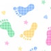 Pastel Feet Prints Comfy Flannel Prints From A.E. Nathan 9307-124 - Etsy