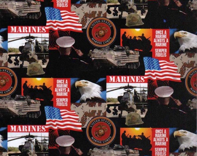 US Marine Military Patch Block Print Sykel Enterprises Marine Military ...