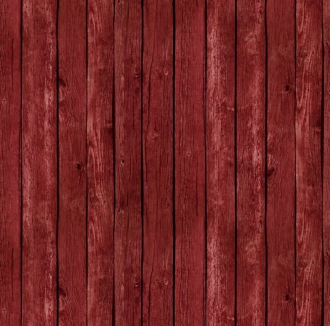 Red Barn Wood Landscape Medley 357 Red From Elizabeth's | Etsy