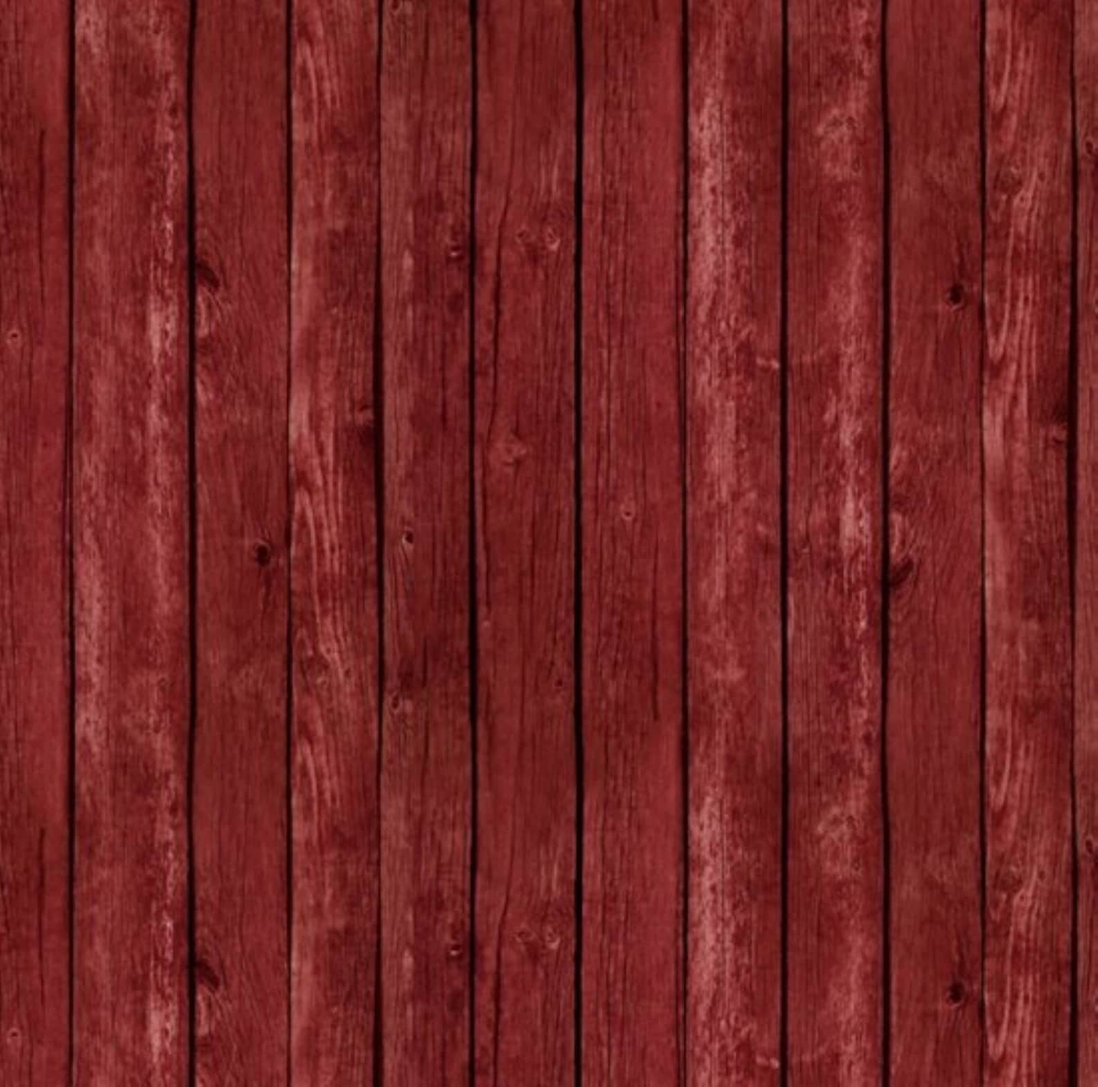 Red Barn Wood Landscape Medley 357 Red From Elizabeth's Studio - Etsy