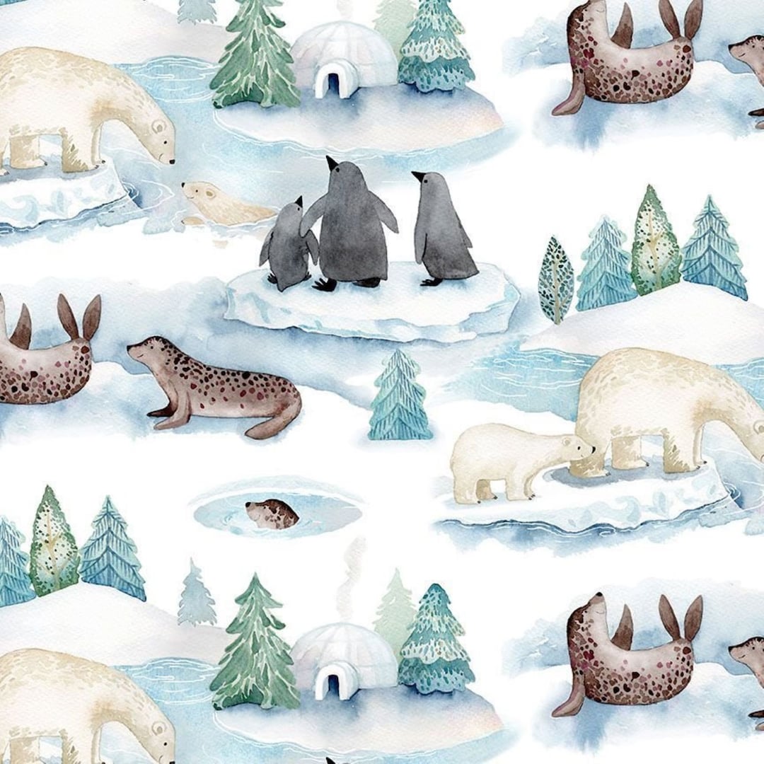 Winter Wild Arctic Animals Frosty Fun Collection Nature by Timeless ...