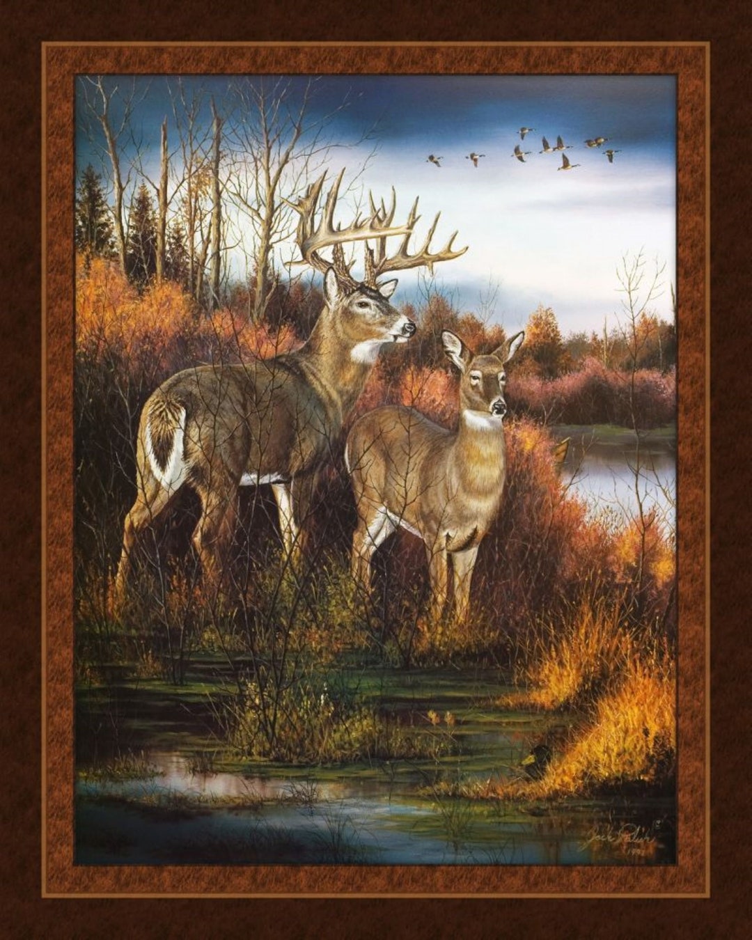 Monster Buck Deer Scene Digital 36in X 44in Panel by Jack Paluh - Etsy