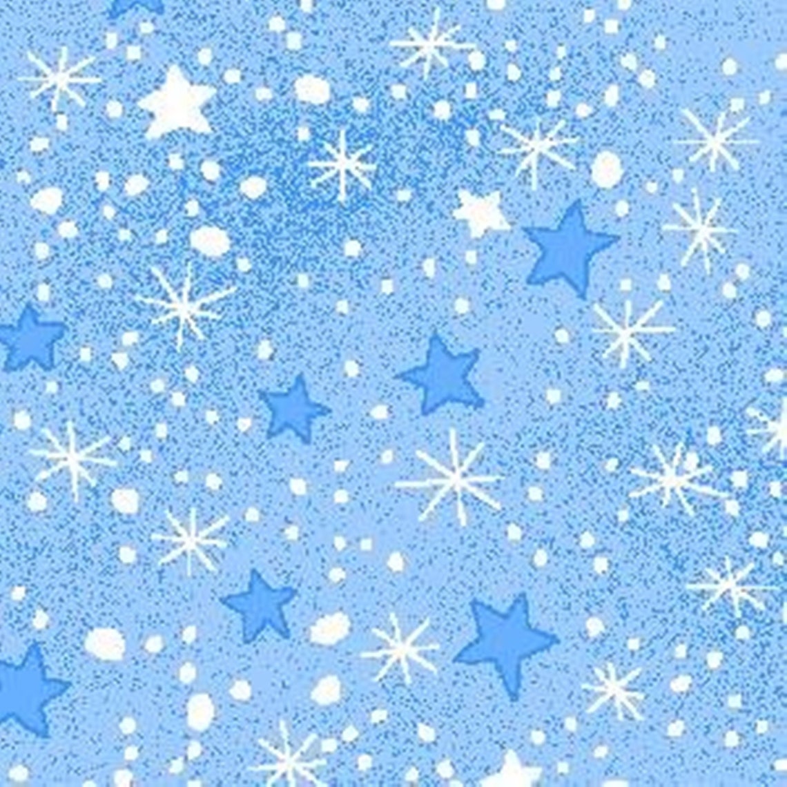 Blue Mini Stars Prints Comfy Flannel Prints From A.E. Nathan - Etsy