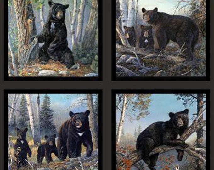 The Honey Tree-block Panel Black Elizabeth's Studio - Etsy