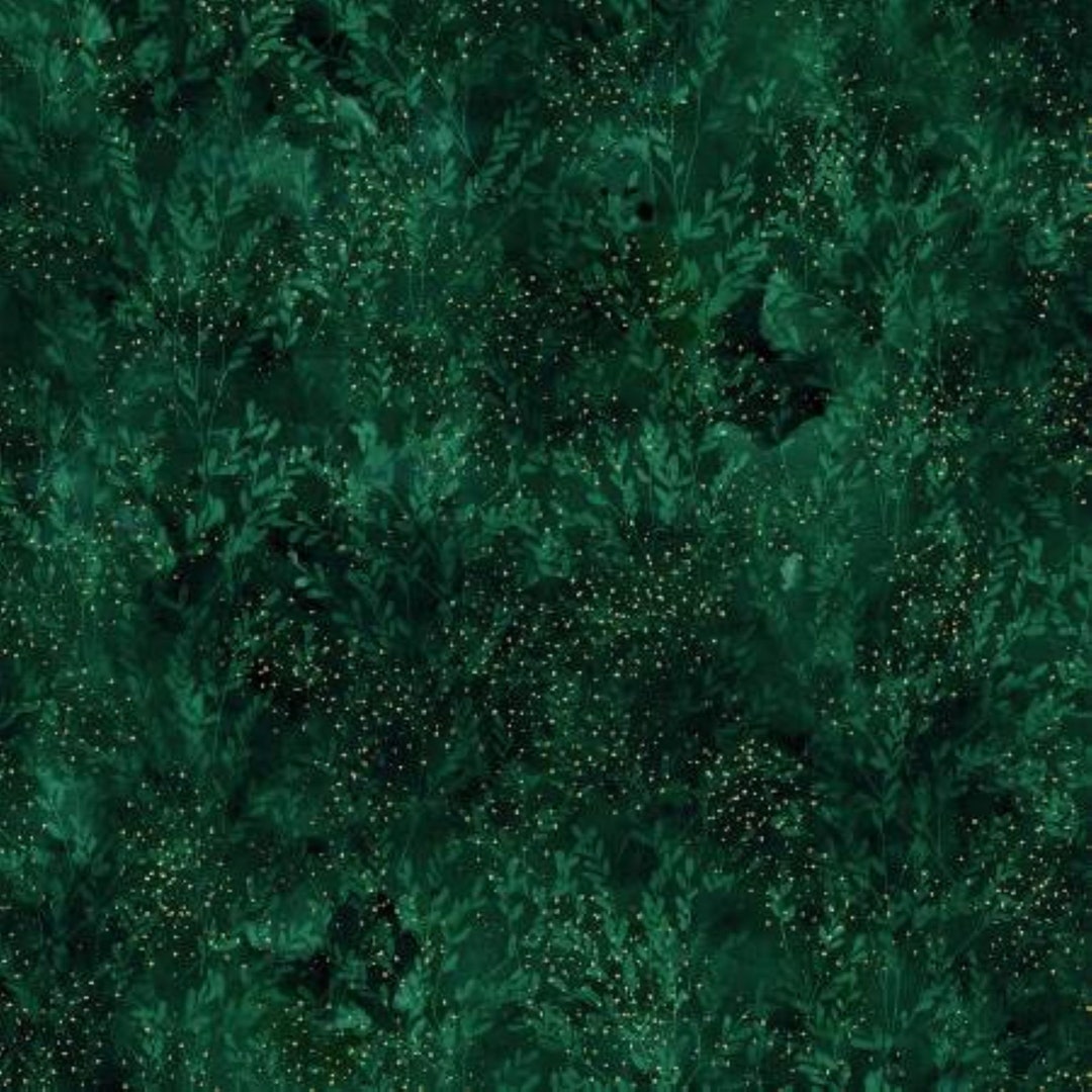 Emerald Texture, Autumn is in the Air, Floral Texture W/gold Metallic ...