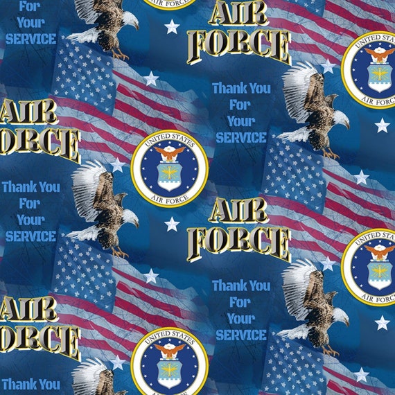 US Air Force Military Thank You for Your Service Flags Print - Etsy