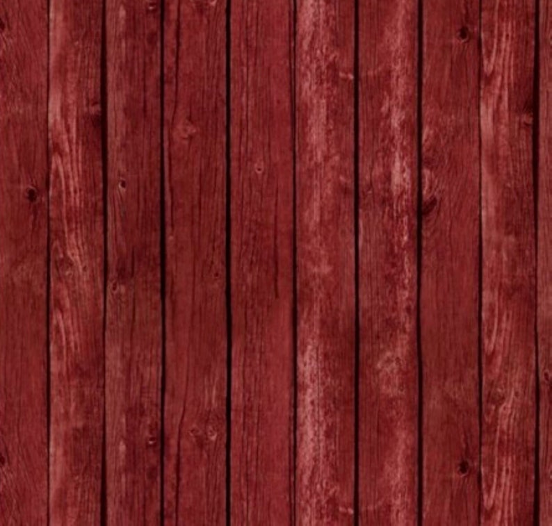 Red Barn Wood Landscape Medley 357 Red From Elizabeth's Studio - Etsy