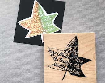 Autumn Leaf Stamp | Etsy