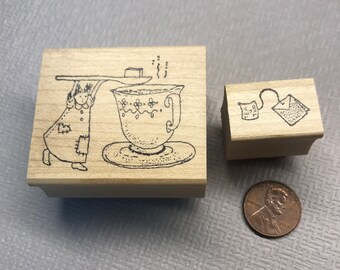 Tea Party Stamp | Etsy