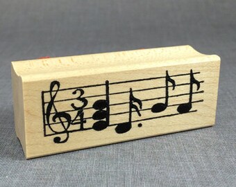 Music Rubber Stamp | Etsy