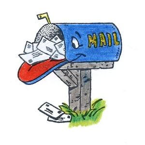 Rubber Stamp Mailbox - Etsy