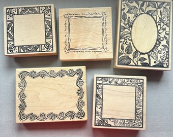 Frame Rubber Stamp - Etsy