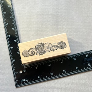 Vintage Rubber Stamp Pick Your Seashell Wood Mounted Stamps - Etsy