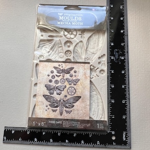 Prima Redesign Decor Moulds® – Finnabair Mould Mecha Moth Insecta ...
