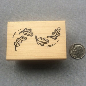 Oak Leaves Rubber Stamp - Etsy
