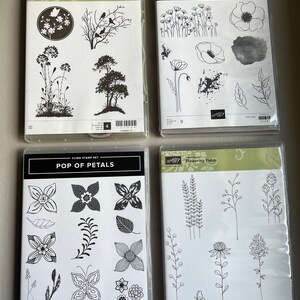 Rubber Stamp Stampin up Flower Trees Nature Cling Rubber Stamps - Etsy