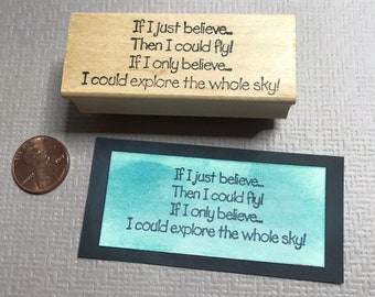Saying Rubber Stamp | Etsy