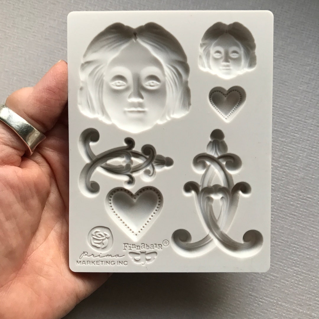 Prima Redesign Decor Moulds® – 3.5"x4.5" Mould Annabelle – Mixed Media ...