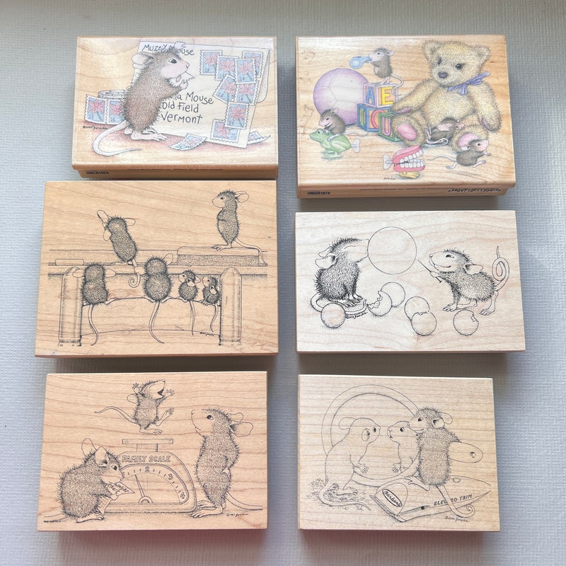 Mouse Rubber Stamp - Etsy
