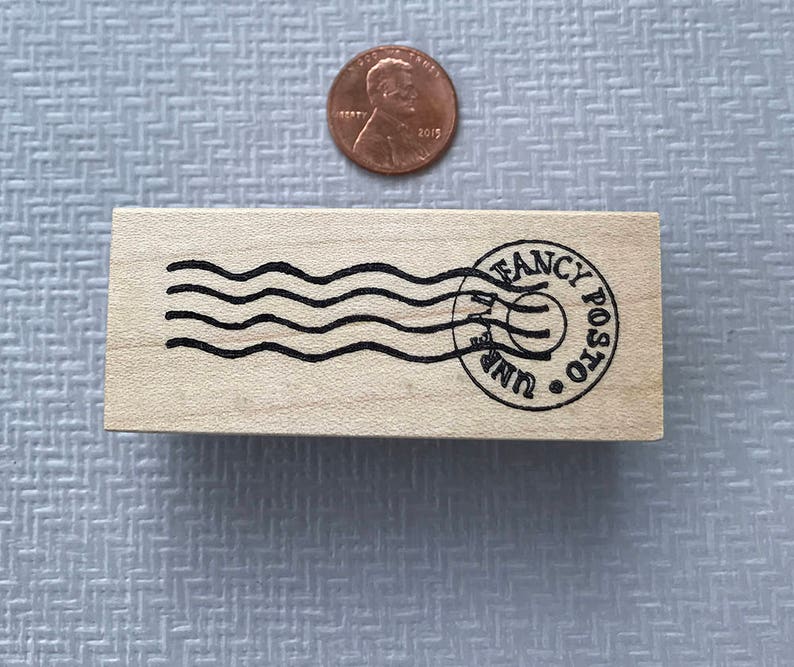 Mail Art Postal Cancellation Rubber Stamp - Etsy